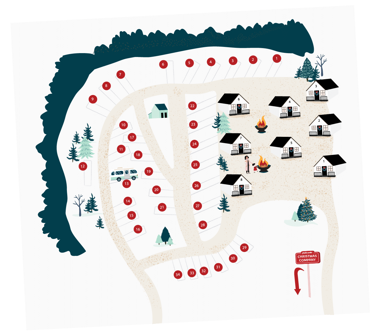 Yuletide RV Park and Glamping in Madisonville, Tx